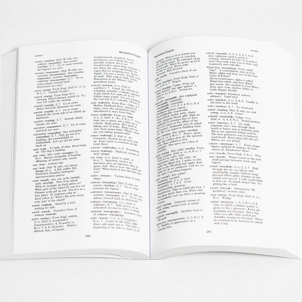 Marshallese English Dictionary – Bess Press